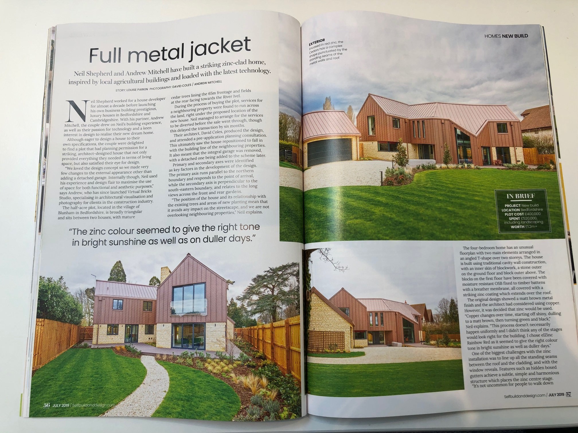 DCa Bespoke Designed Home in Self Build & Design Magazine - DCa